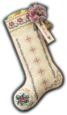 Just Nan - JN033 Roses for St. Nicholas Stocking • Counted Thread Cross ...